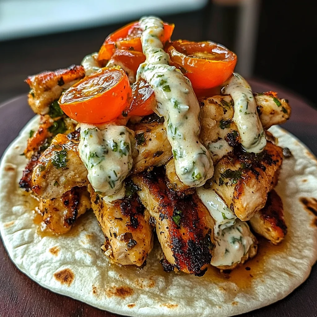 Greek Chicken Gyros With Lemon-herb Marinade - kitchen warmth