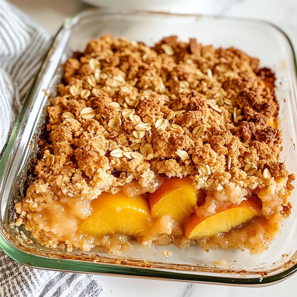 Peach Crisp - kitchen warmth