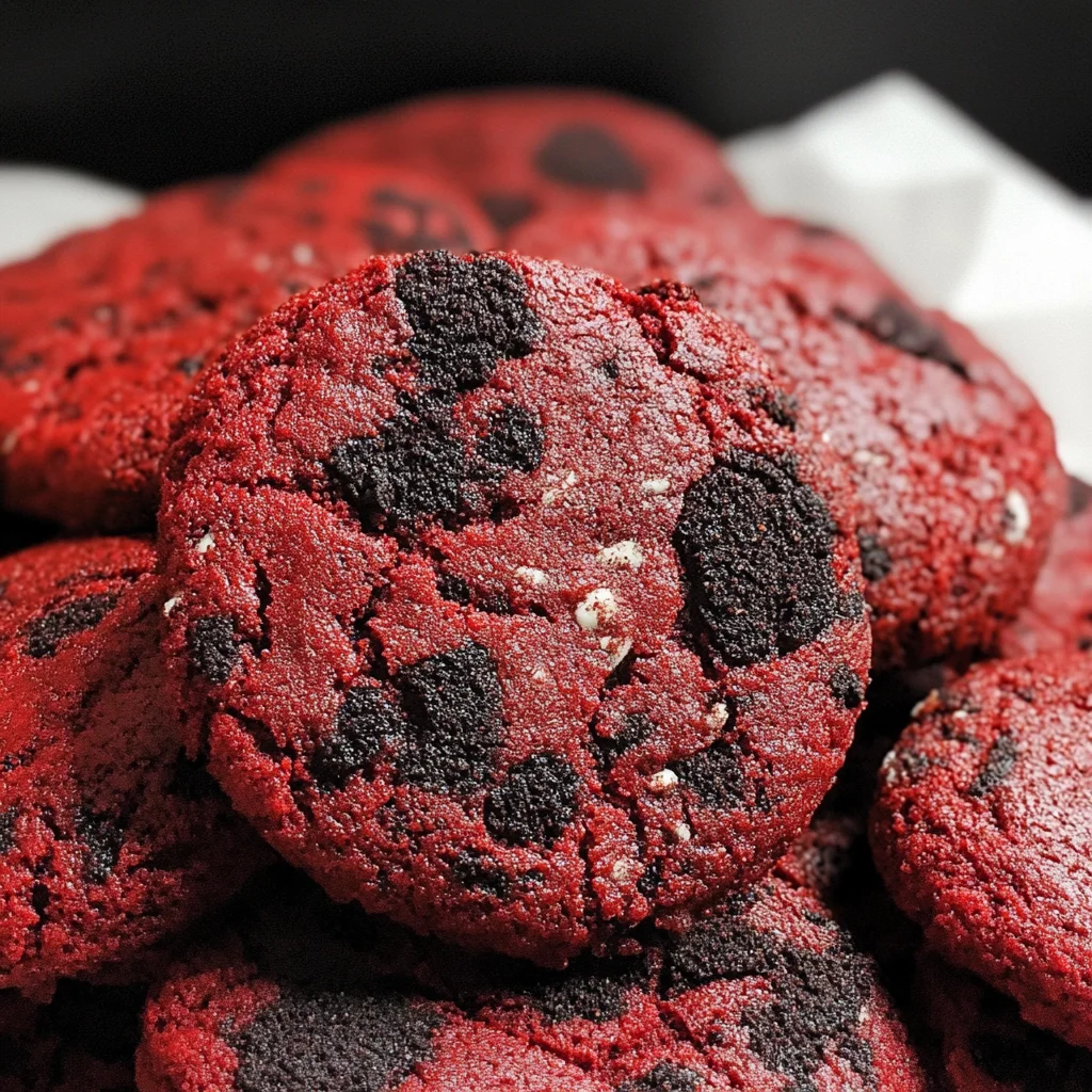 Stranger Things Red Velvet Cookies - kitchen warmth